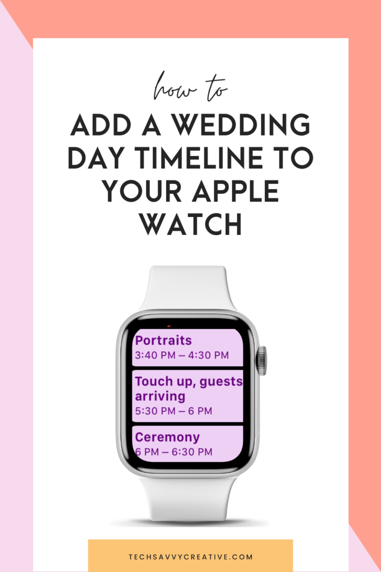 How to Add a Timeline to Your Apple Watch - Tech Savvy Creative